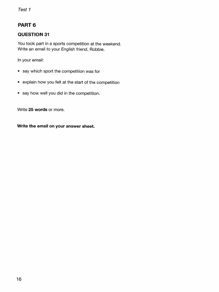 Ket A2 Key 1 Authentic Practice Testspdf PDF Free 18 | PDF