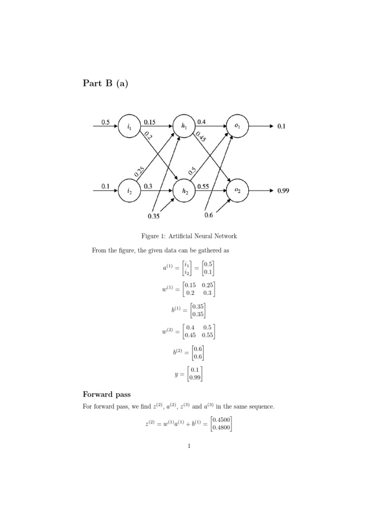 BackPropagation for Exam Problem -2 | PDF | Cybernetics | Algorithms And Data Structures