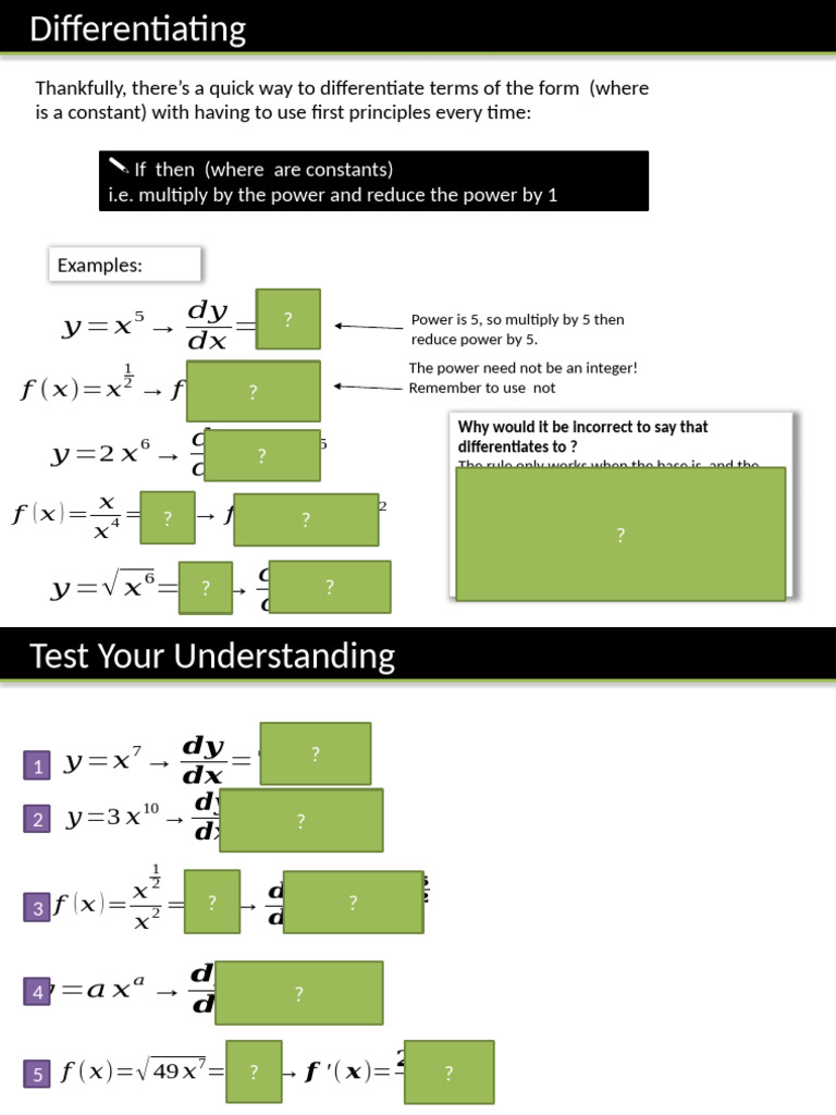 Differentiation Pdf Tangent Gradient