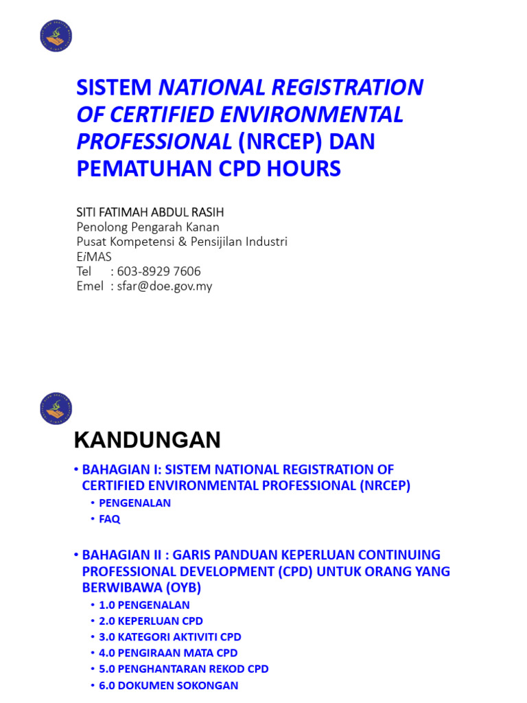 2-Nrcep Dan Pematuhan CPD Hours | PDF