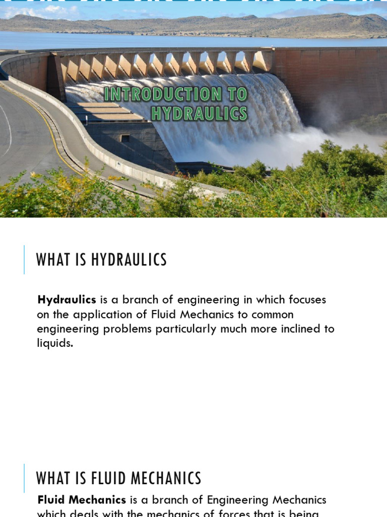 Introduction to Hydraulics and Fluid Mechanics | PDF | Fluid | Viscosity