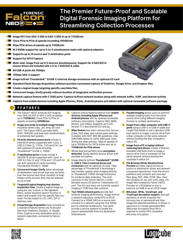 Falcon NEO2 DS v1.5 2024 | PDF | Usb | Solid State Drive