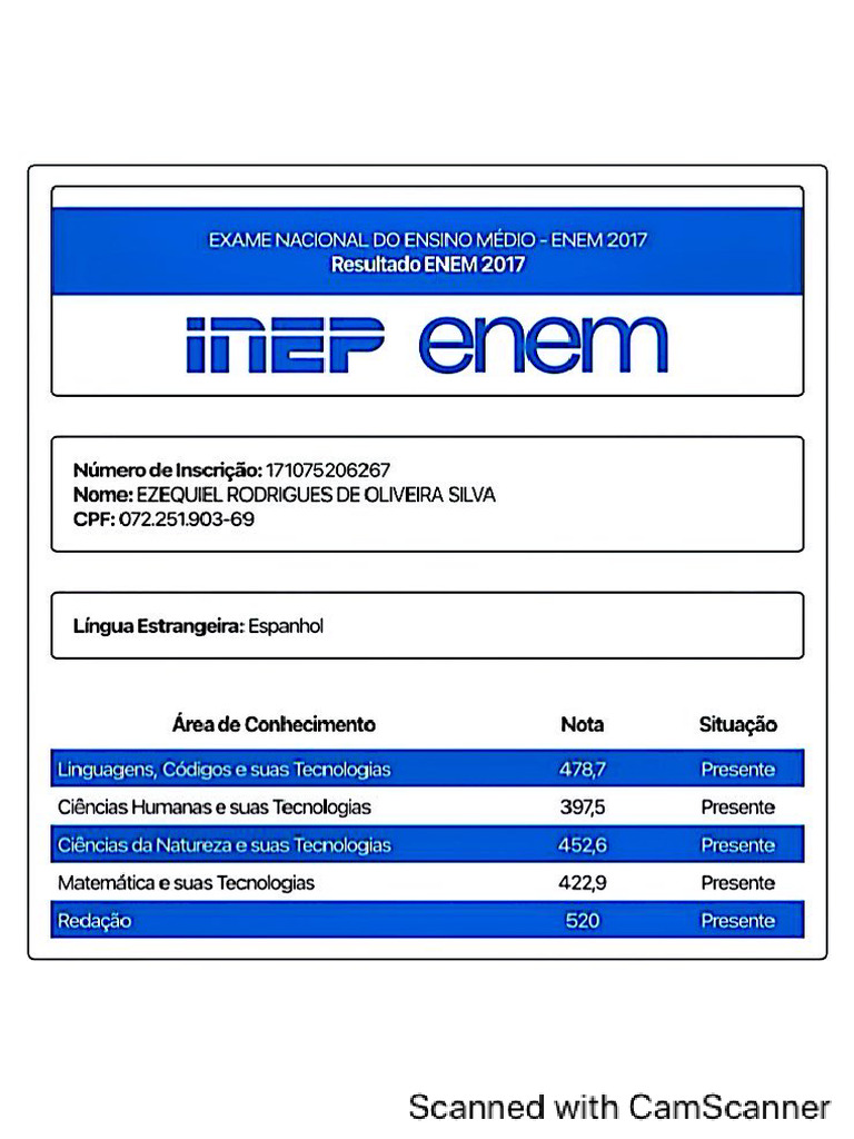 Nota Enem | PDF