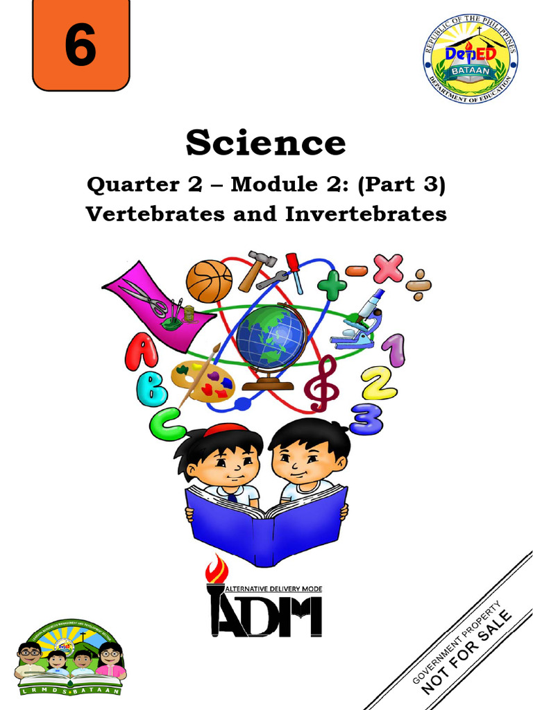 Science6 q2 Mod2 Lesson5-6 Vertebrates-And-Invertebrates v1 | PDF ...