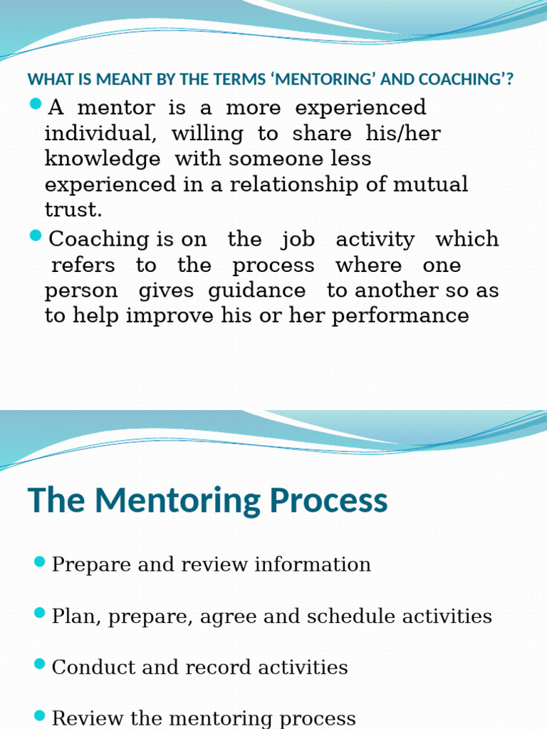 Mentoring | PDF | Mentorship | Behavior Modification