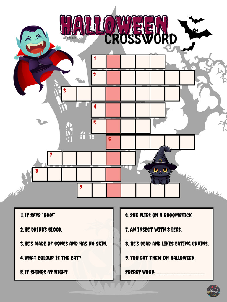 Halloween Wordcross | PDF
