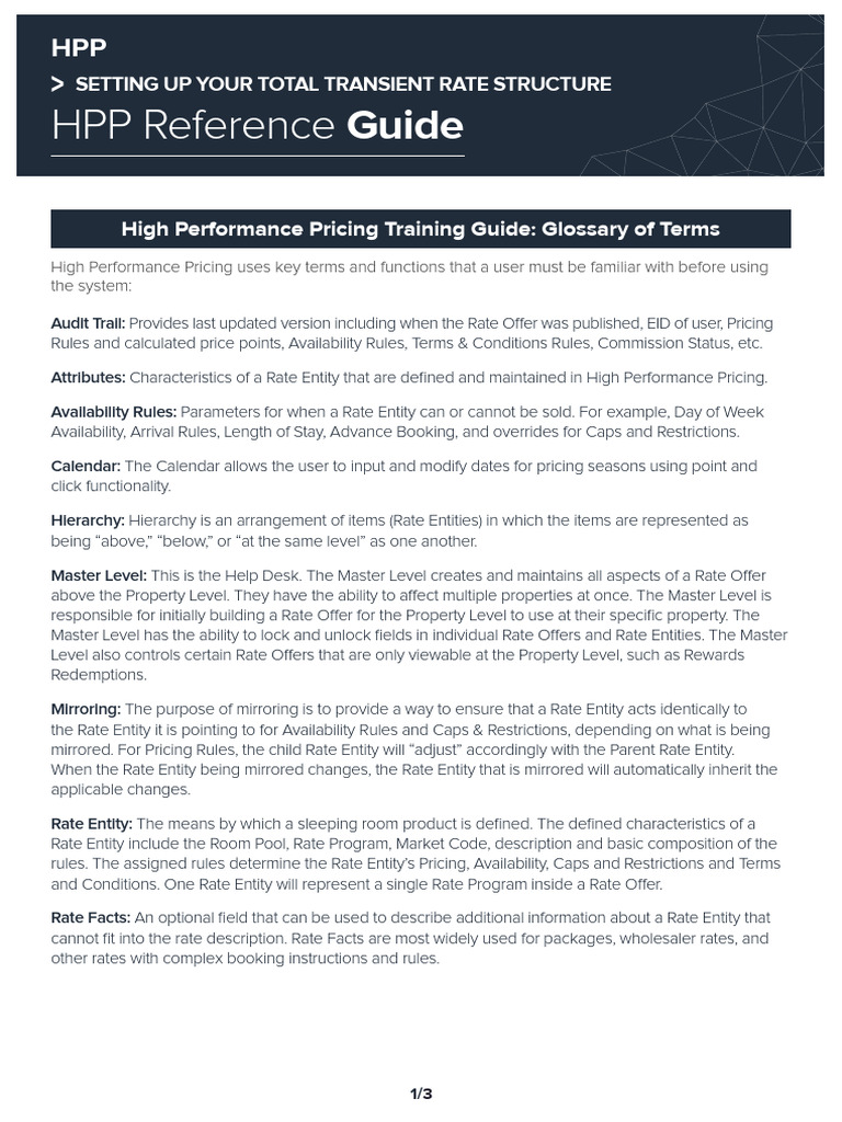 HPP Pricing Training Guide | PDF | Pricing | Demand