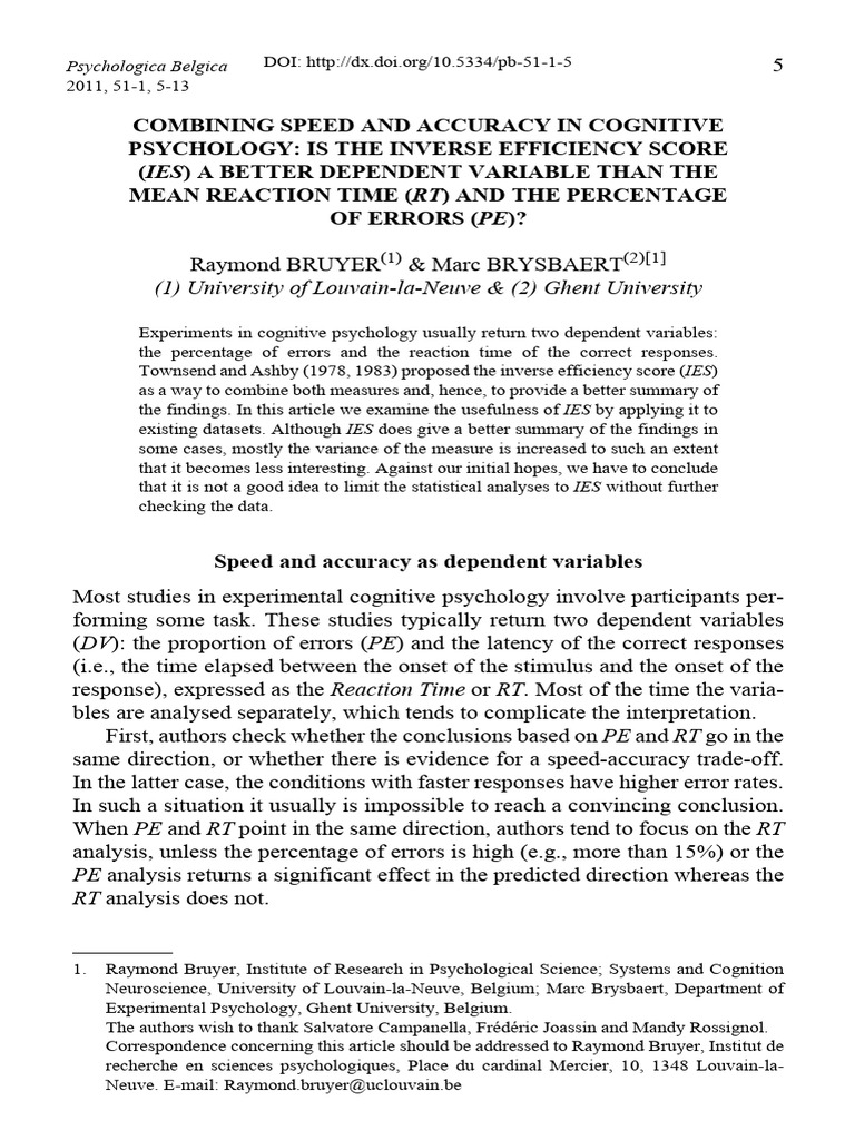 prodadmin,+pb-51-1-5 | PDF | Mental Chronometry | Accuracy And Precision