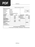 Salary Slip August | PDF