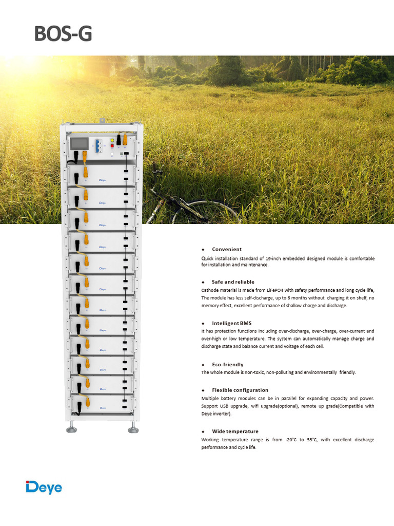 A-HV-3U Battery BOS-G Pro V1.0 | PDF | Electricity | Electrical Engineering