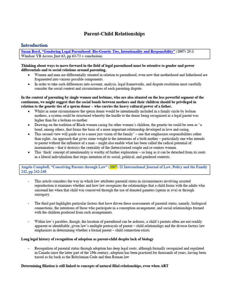 Understanding Legal Parenthood Dynamics | PDF | Surrogacy | Parent