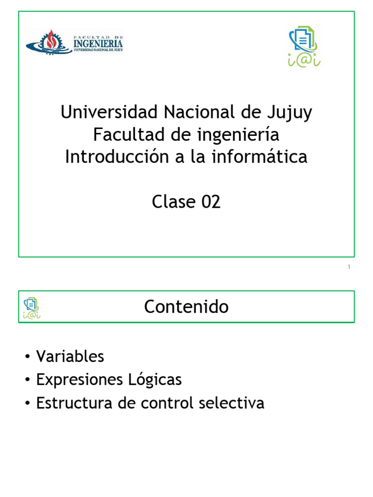 iiTE02 Expresiones Lógicas - Estructura Selectiva | PDF | Algoritmos ...