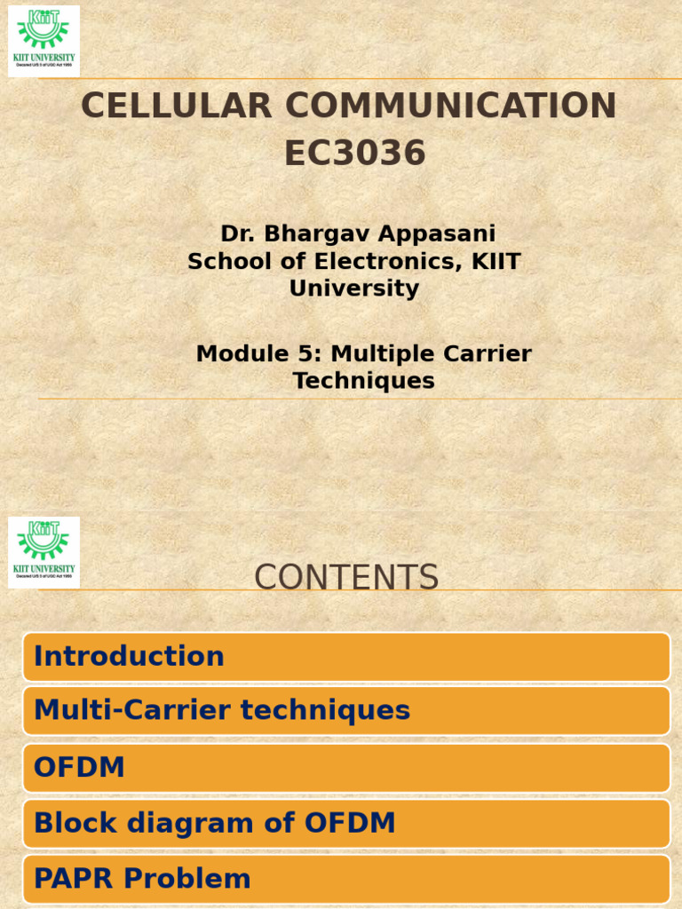 module-5 | PDF | Orthogonal Frequency Division Multiplexing | Modulation
