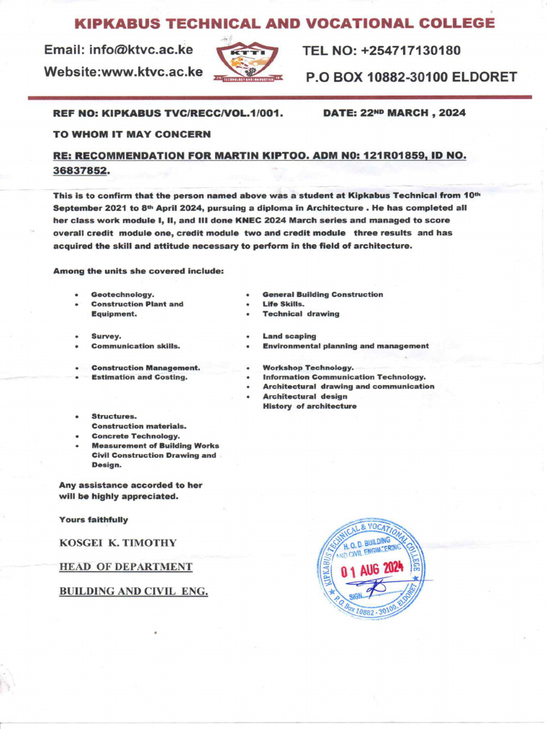 My KTVC Recommendation | PDF