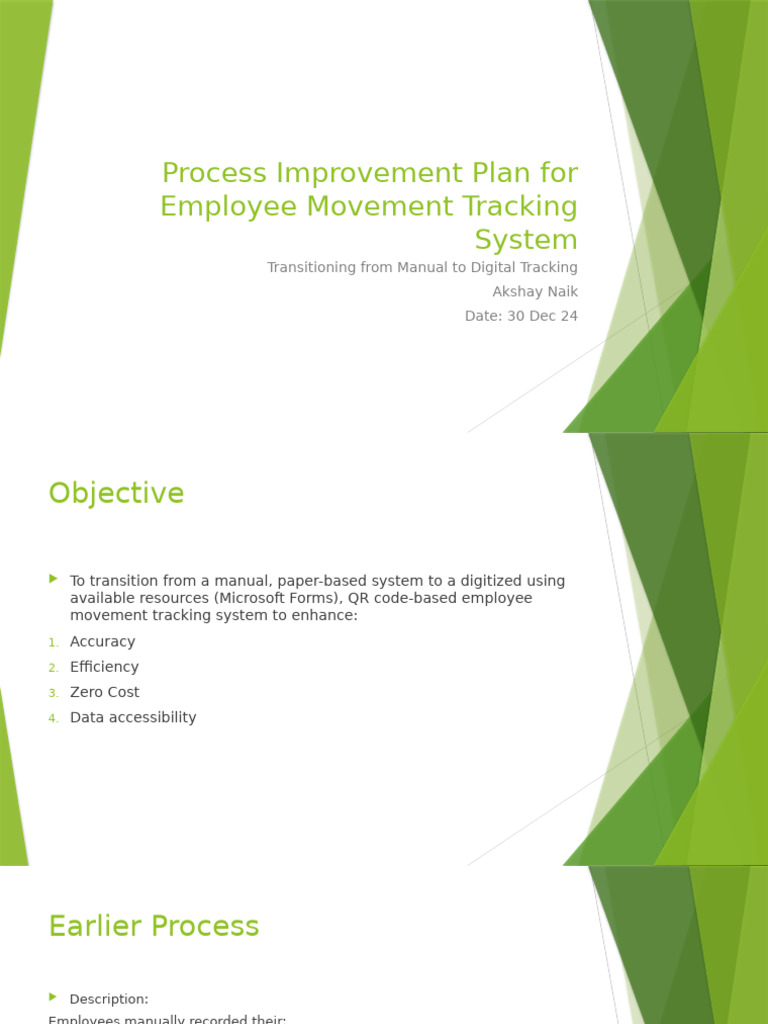 Process Improvement - Employee Movement Tracking System | PDF