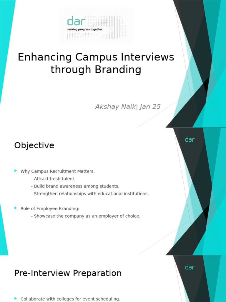 Enhancing Campus Interviews through Branding | PDF