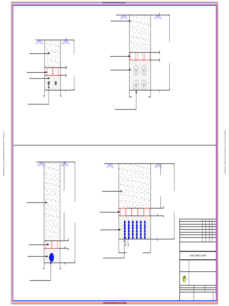 CABLE TRENCH DRAWINGS-Model | PDF | Autodesk | Energy Conversion