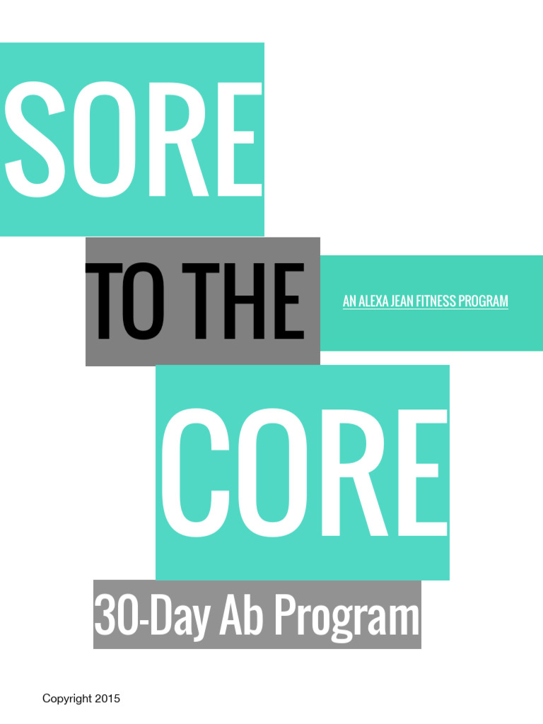 Sore To The Core Final1-1 | PDF | Foods