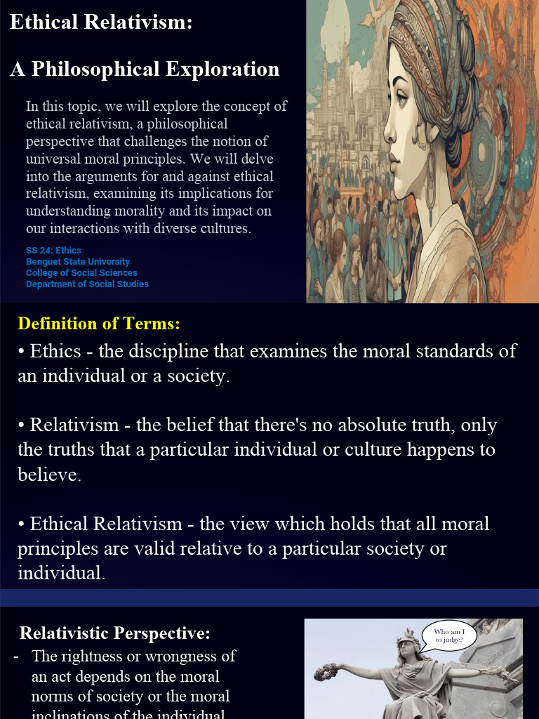 Ethical Relativism A Philosophical Exploration | PDF | Relativism ...