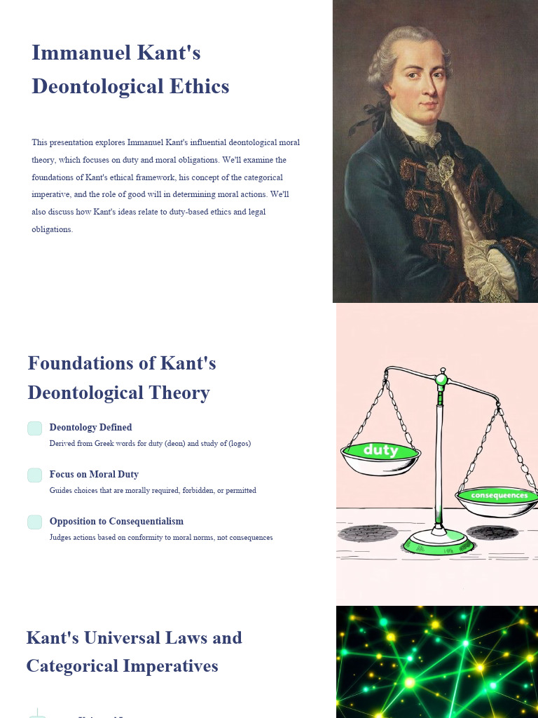 Immanuel Kants Deontological Ethics | PDF | Immanuel Kant