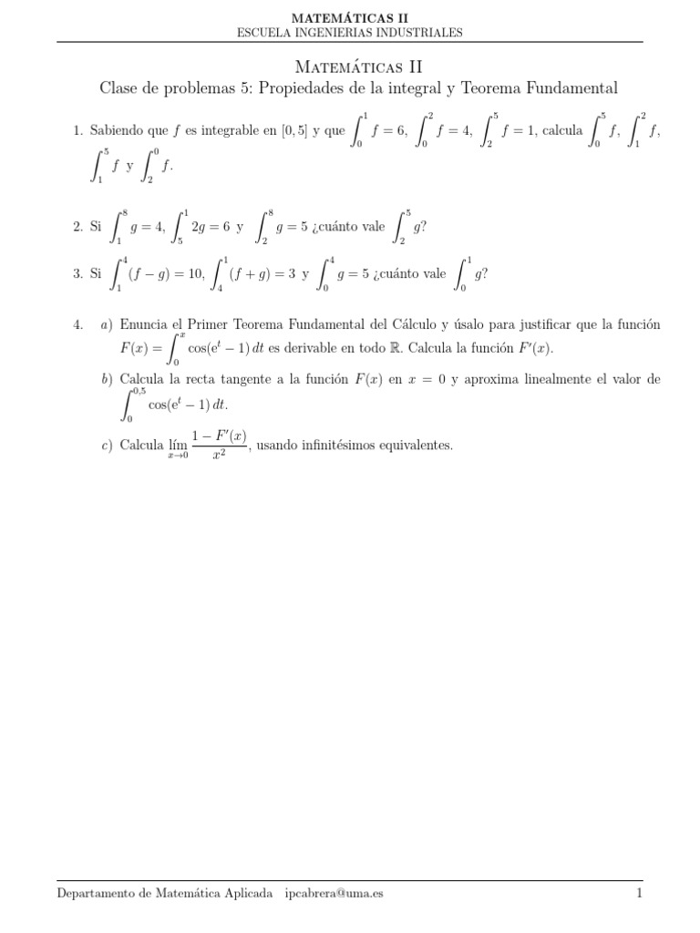 Clase5 - Integral Definida TFC | PDF