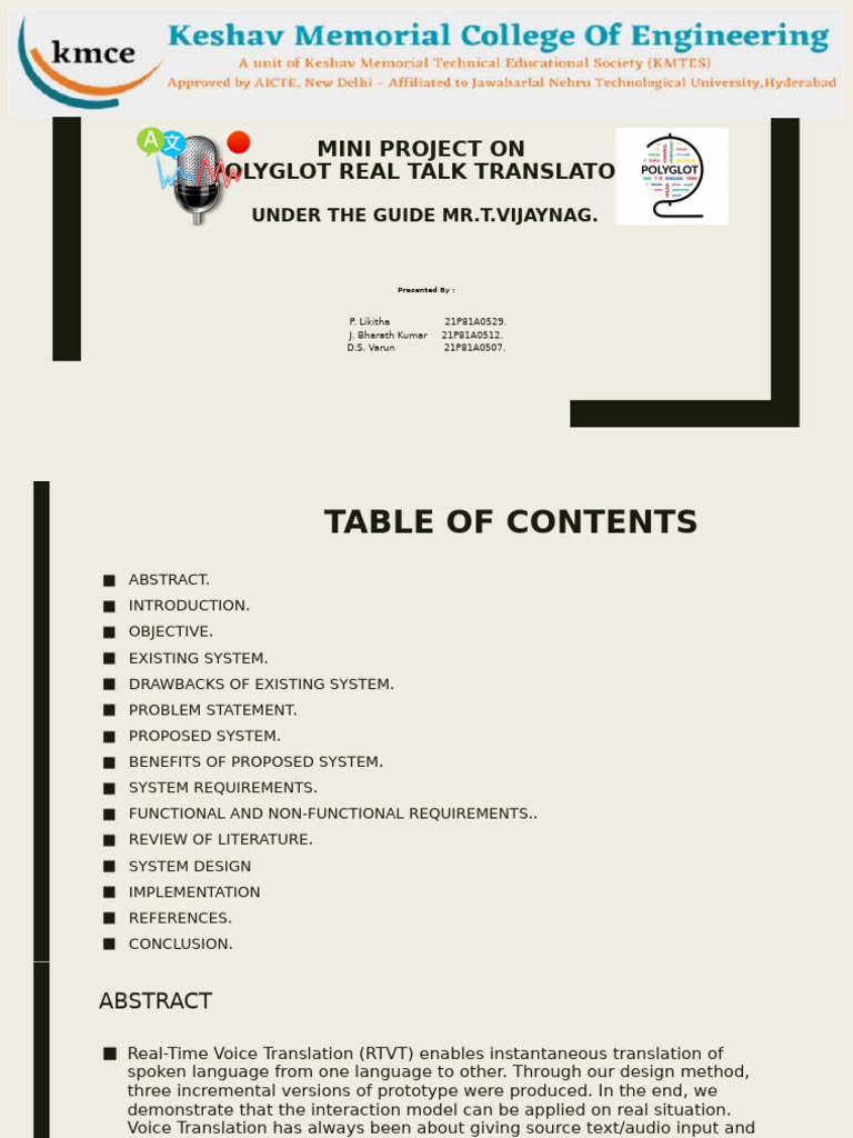 Real Time Voice Translator | PDF | Translations | Artificial Intelligence