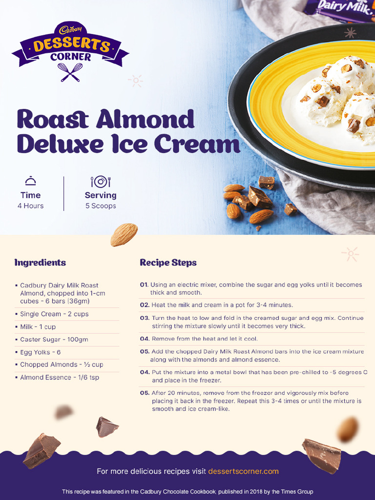 Roast Almond Deluxe Ice Cream | PDF
