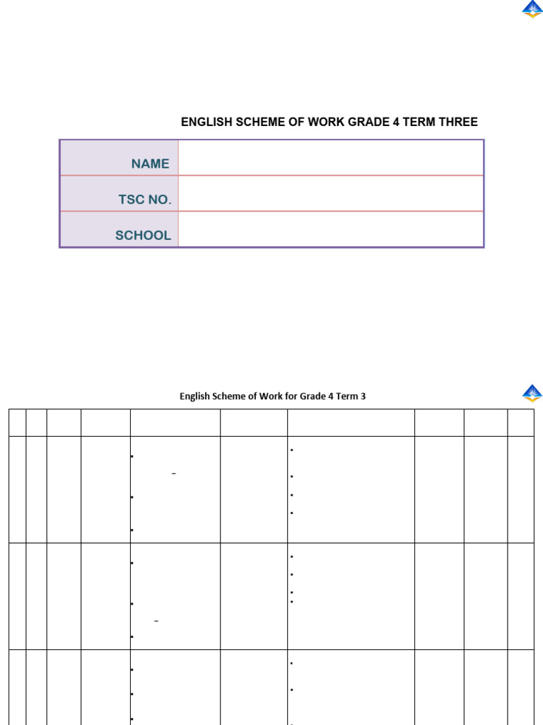 English Grade 4 Term 3 | PDF | Vocabulary | Grammatical Tense