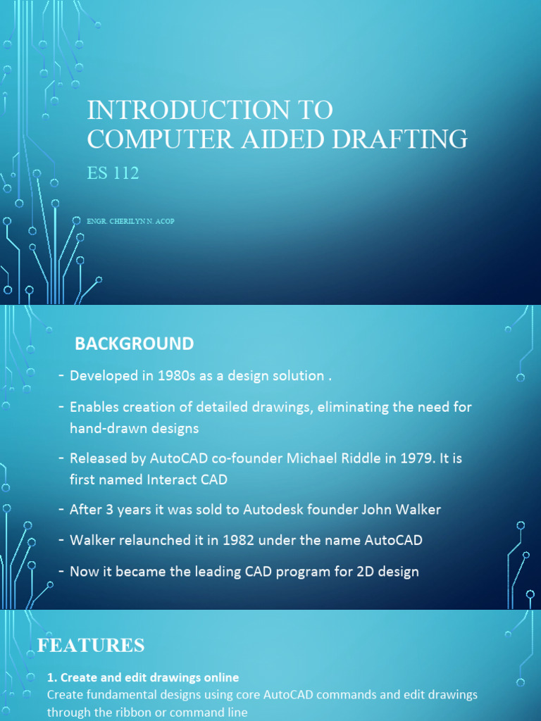 Intro To Cad For Engineering Students Pdf