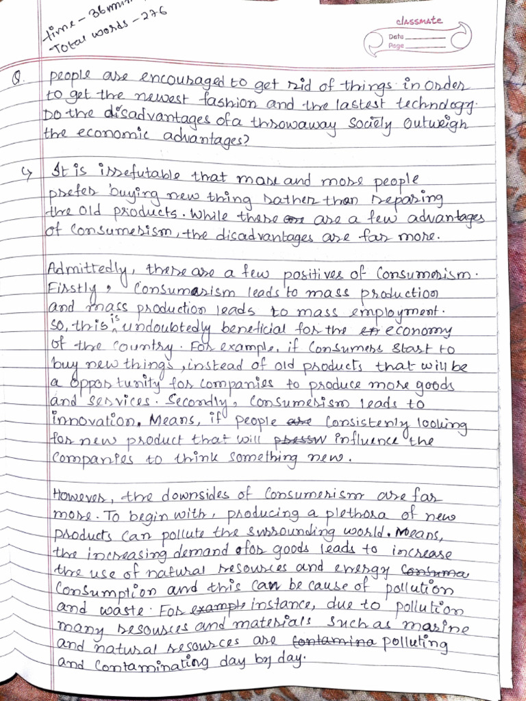 Advantage Disadvantage Essay | PDF