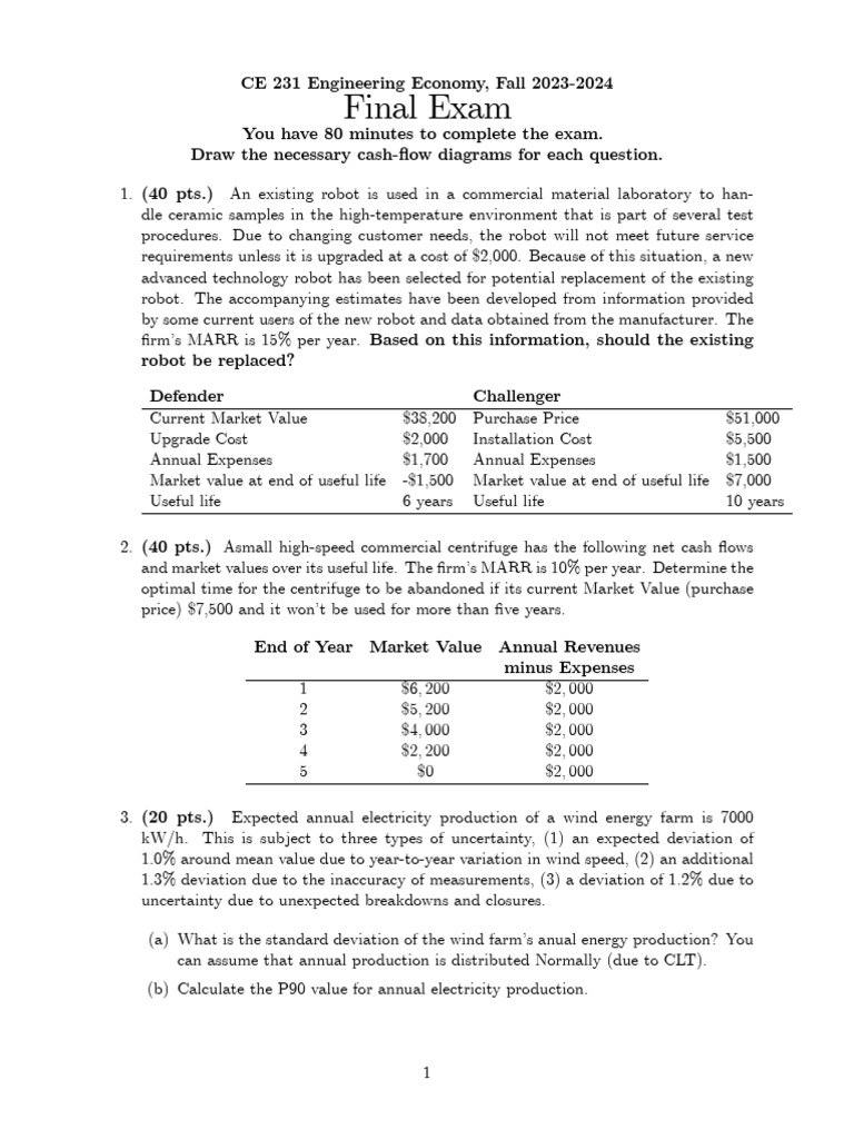 2023 Final Exam Pdf Standard Deviation