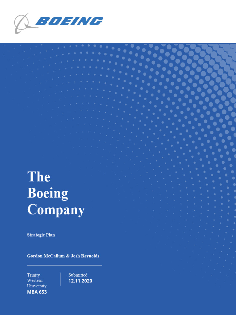 Boeing Strategic Analysis | PDF | Boeing | Strategic Planning