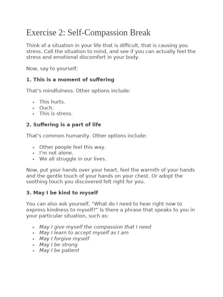 Self Compassion - SC Brak | PDF