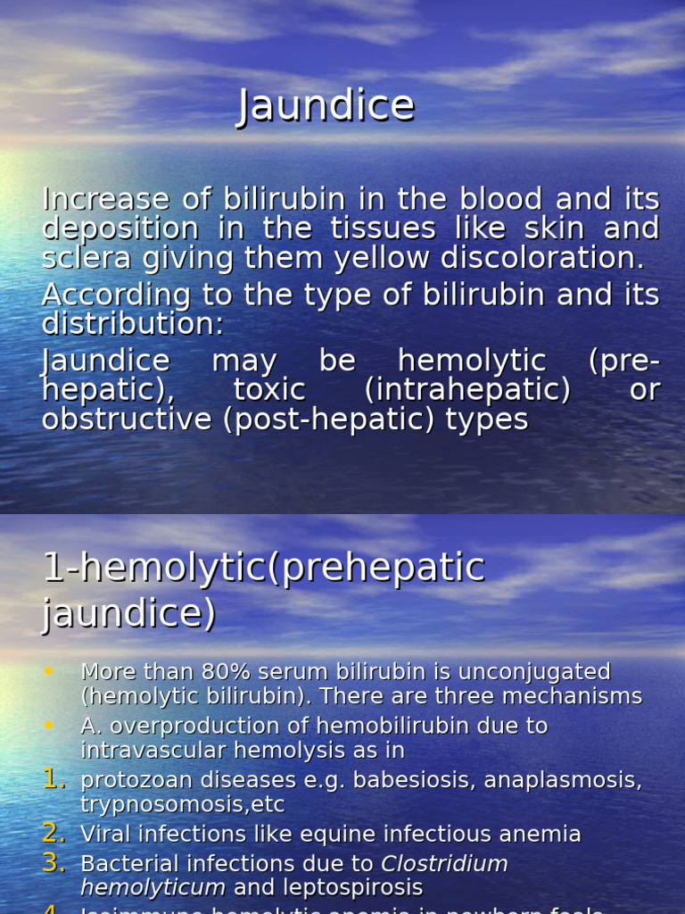 3 Jaundice 3 | PDF | Clinical Medicine | Medical Specialties
