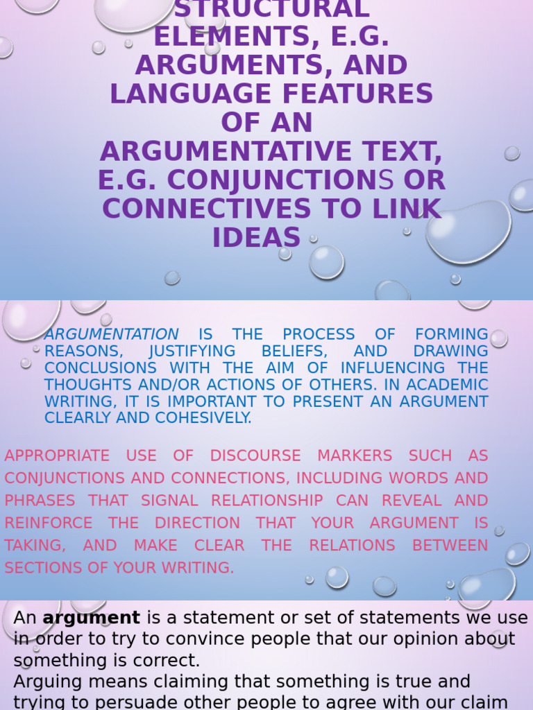 Identifying Key Structural Elements | PDF | Argument | Lexical Semantics