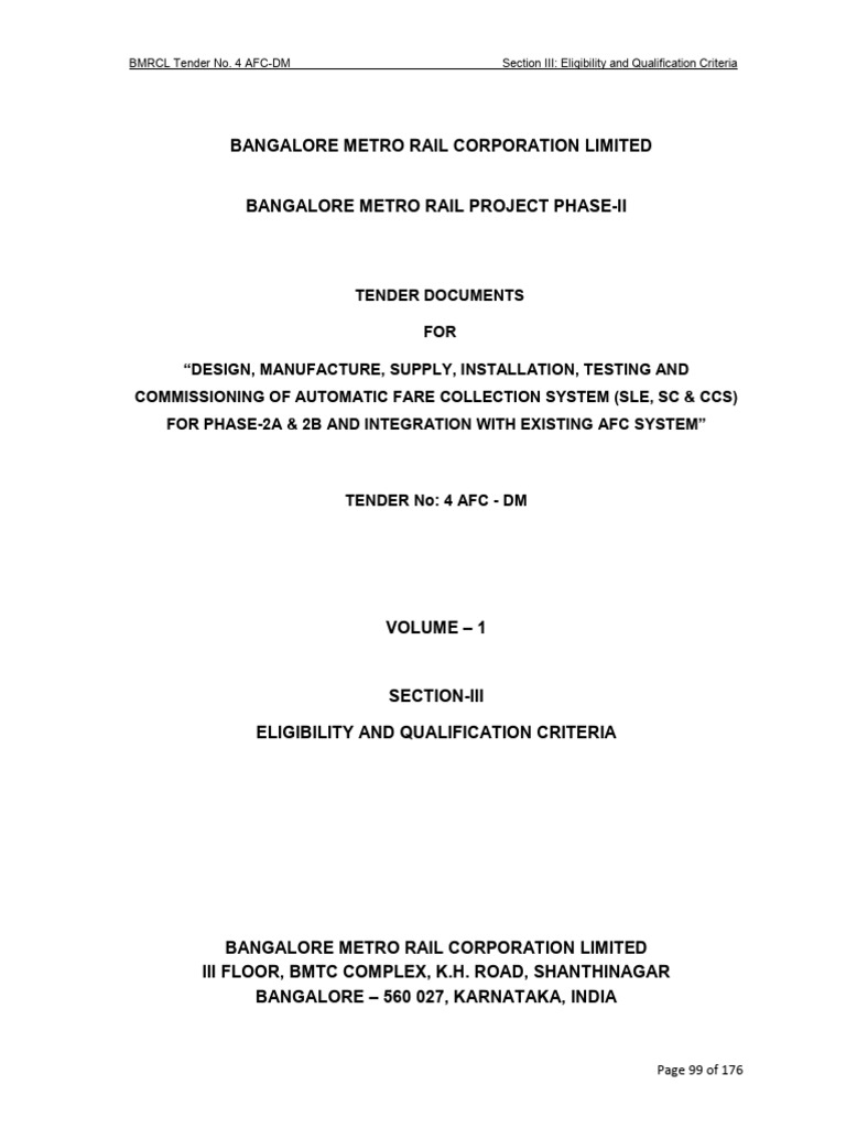 Tender Document | PDF | Joint Venture | Legal Tender