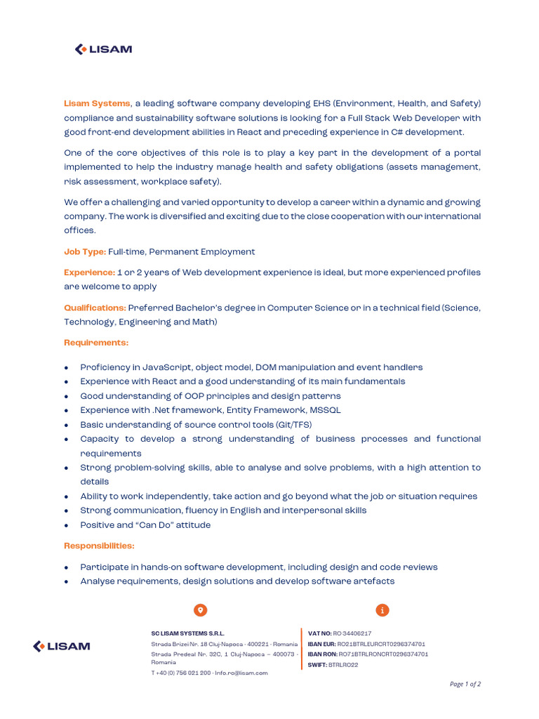 JD_-_Web_Developer_ | PDF | Software | Design JD_-_Web_Developer_ | PDF | Software | Design