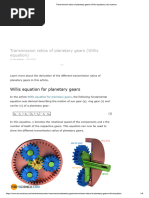 Transmission Ratios of Planetary Gears (Willis Equation) - Tec-Science ...