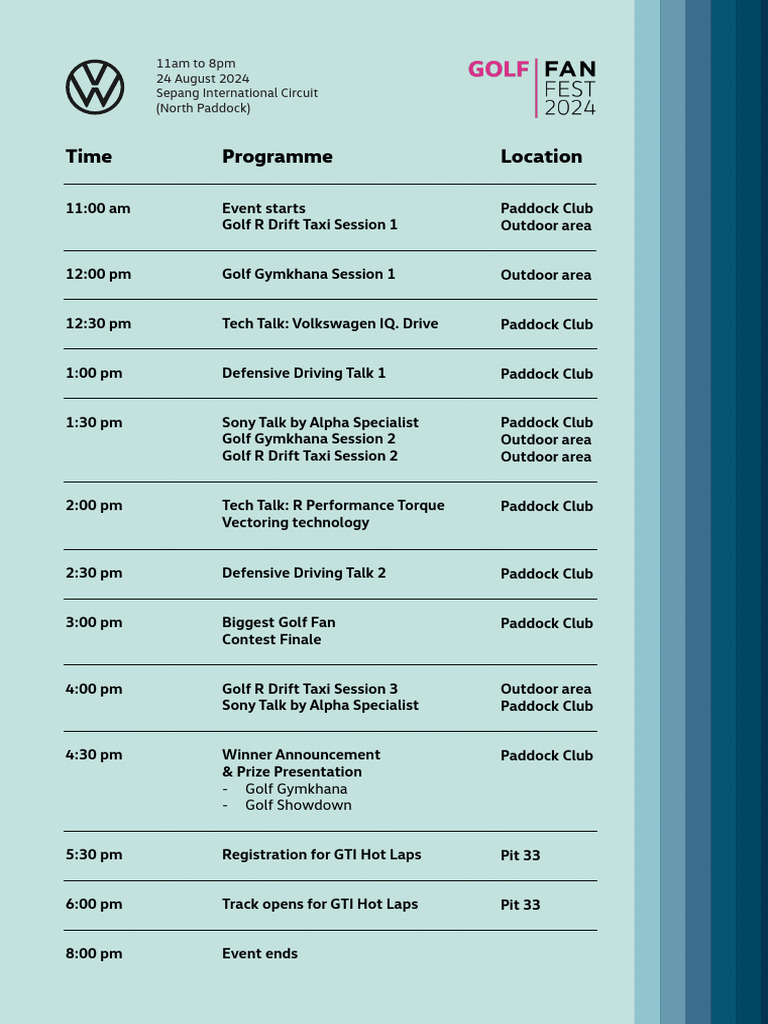 Vw24 GFF Programme List and Map | PDF