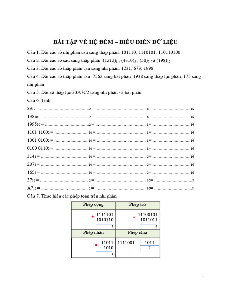 Bai Tap Chuong 3 | PDF