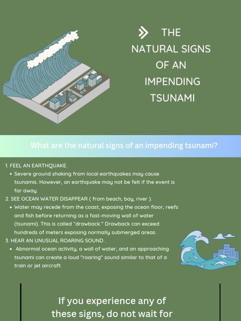The Natural Signs of An Impending Tsunami | PDF | Tsunami | Flood