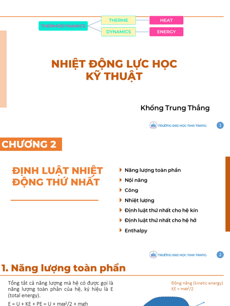 Chuong II. Dinh Luat Nhiet Dong Thu Nhat | PDF