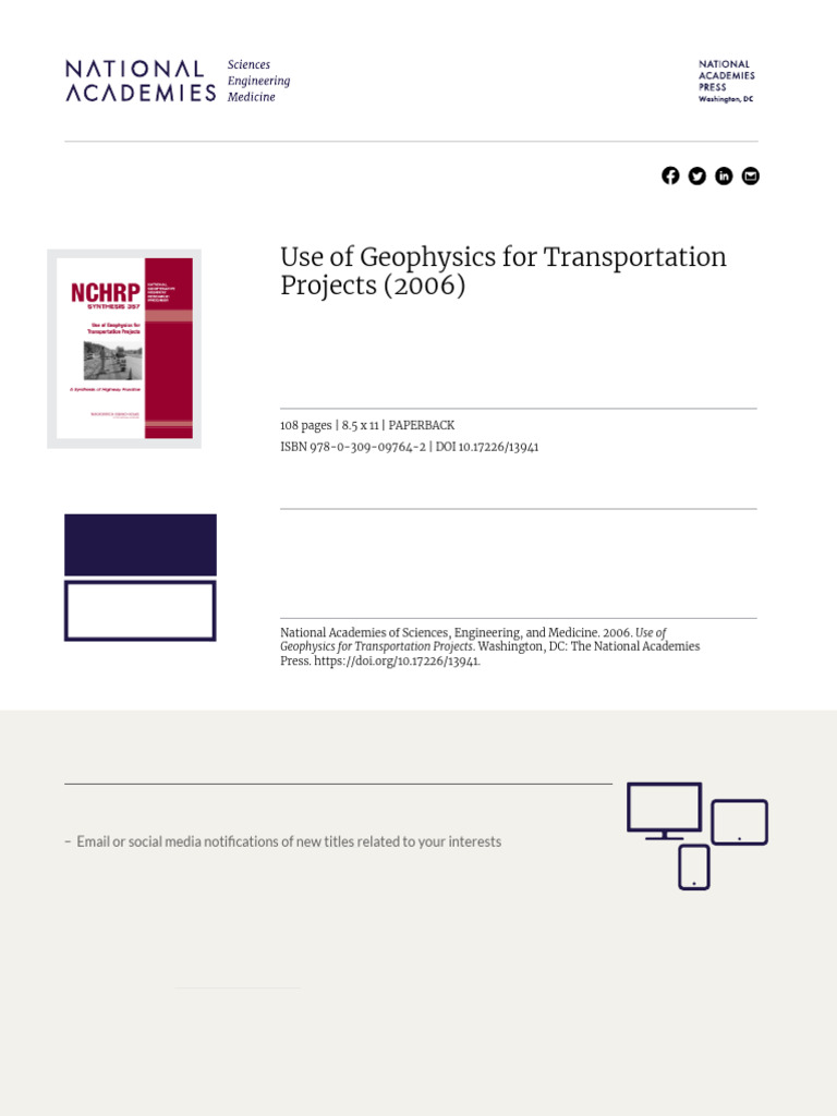 Geophysics4Transportation Proj | PDF | Geophysics | Geotechnical Engineering