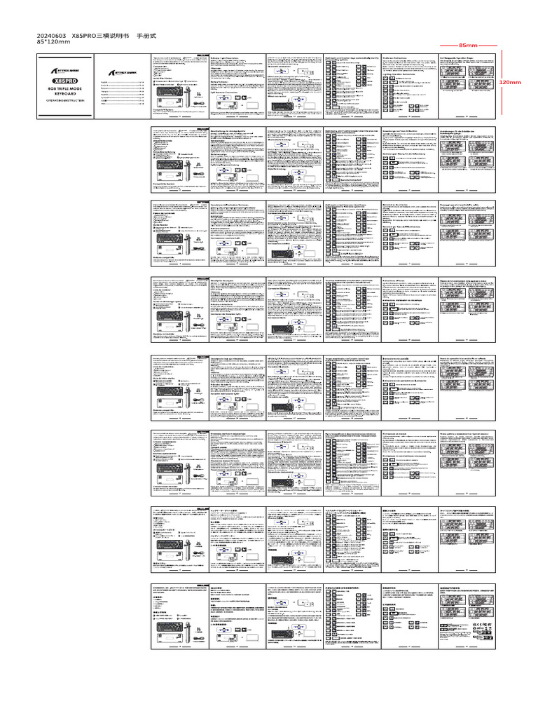 Attack Shark X85pro User Manual | PDF