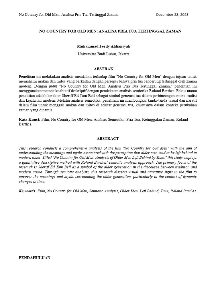 UAS SEMIOTIKA (1) | PDF