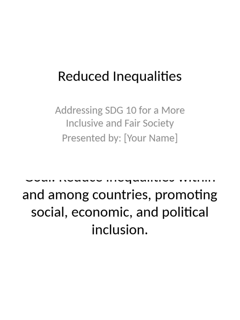 Reduced Inequalities Presentation | PDF