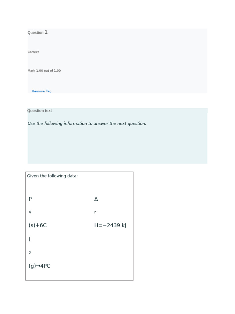 Module 4 Lesson 2 Assignment | PDF | Physical Chemistry | Chemical Reactions