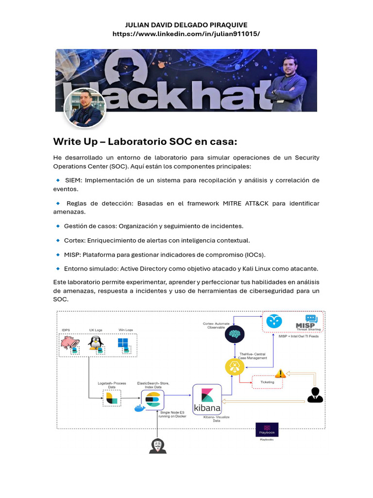 Laboratorio SOC - SIEM, The Hive, Cortex, MISP | PDF | Informática ...
