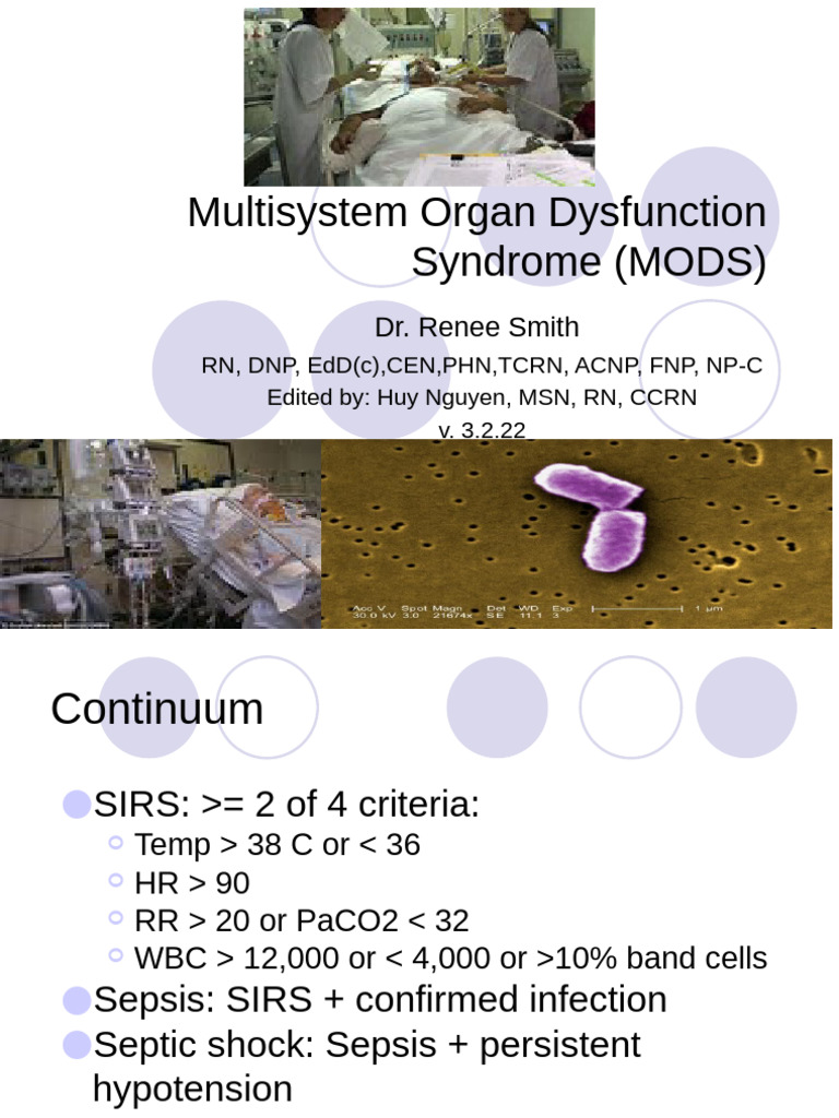14 (B) MODS SIRS SEPS | PDF | Sepsis | Shock (Circulatory)