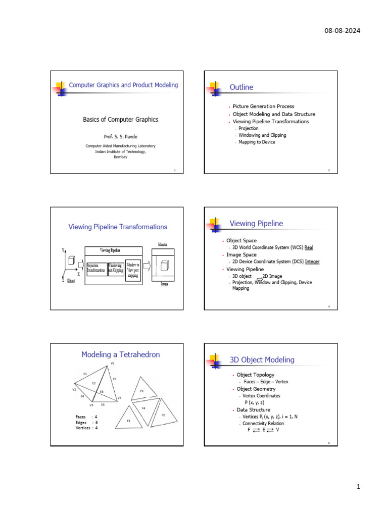 Done L2 Basics of Computer Graphics | PDF | Graphics | Multidimensional Signal Processing